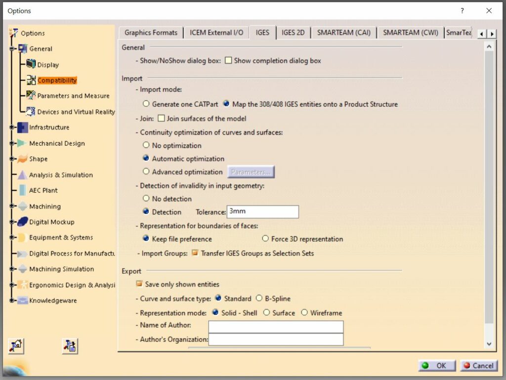 Tutos CATIA – Interopérabilité (CGR/STEP/IGES/3D XML…) – CATIA V5-6 DATA Center