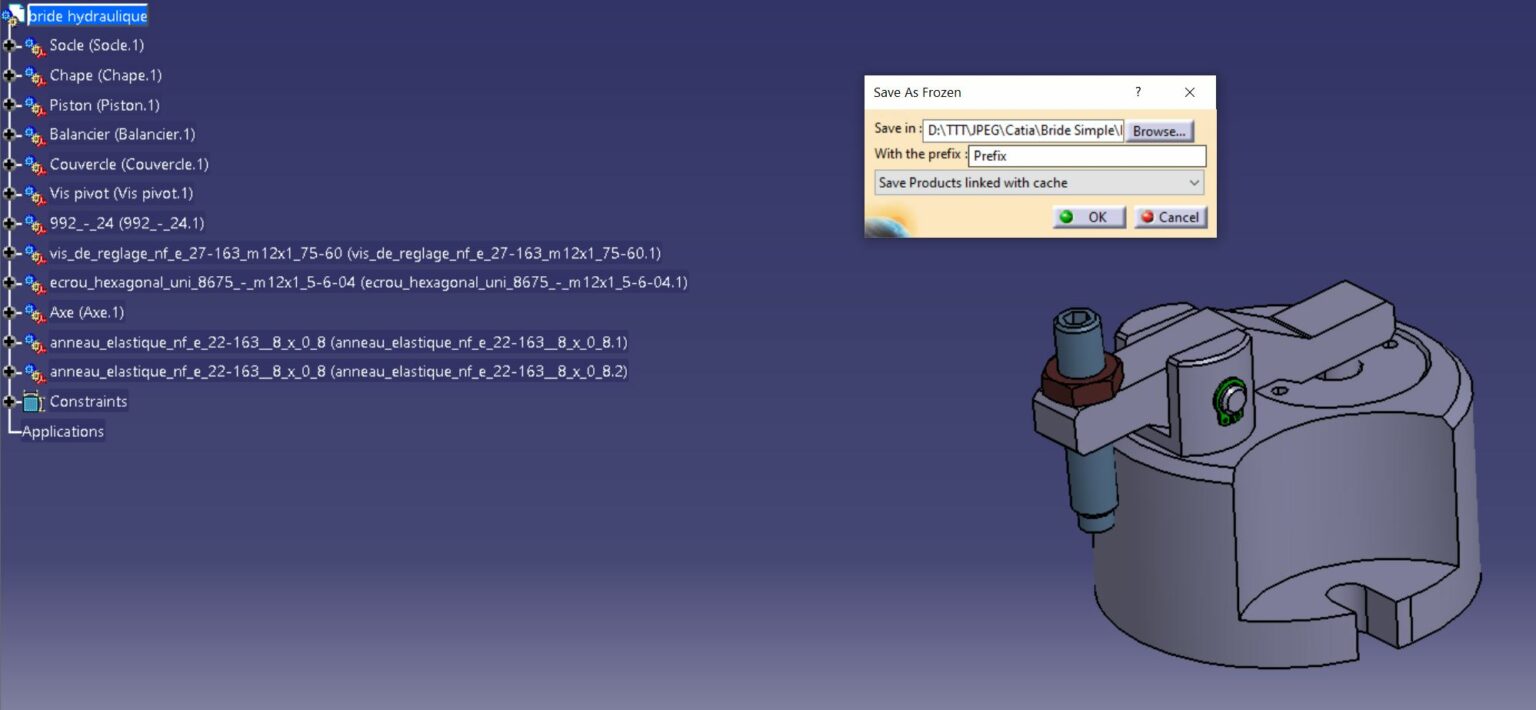Tutos CATIA – Interopérabilité (CGR/STEP/IGES/3D XML…) – CATIA V5-6 DATA Center
